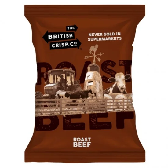 The British Crisp Co. Handcooked Crisps - Roast Beef (36x40g ...