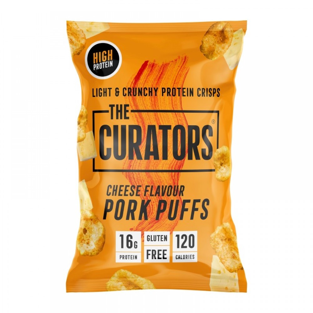 The Curators Pork Puffs - Cheese (24x23g) - SourceRAW | Multipack High ...