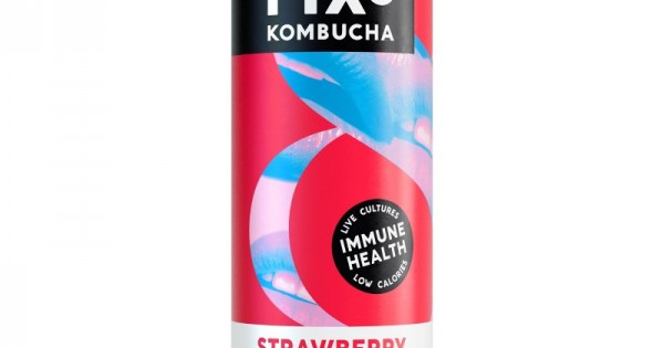Fix8 Kombucha - Strawberry Basil (12x250ml) - SourceRAW | Multipack ...