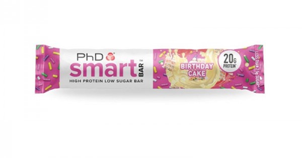 PhD Smart Protein Bar - Birthday Cake (12x64g) - SourceRAW | Multipack ...