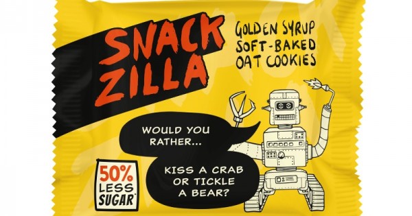 Snackzilla Oat Cookies - Golden Syrup (15x30g) - SourceRAW | Multipack ...